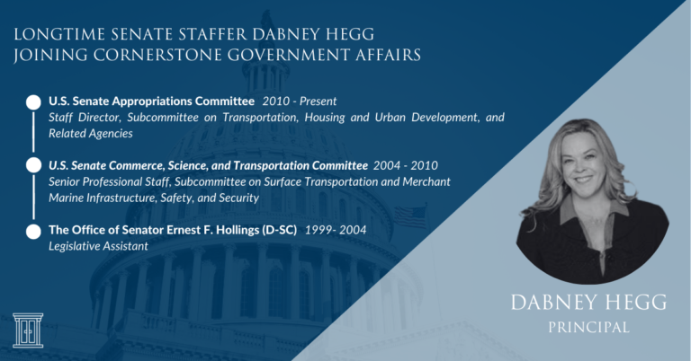 Dabney Hegg Joining Cornerstone Government Affairs - Cornerstone ...