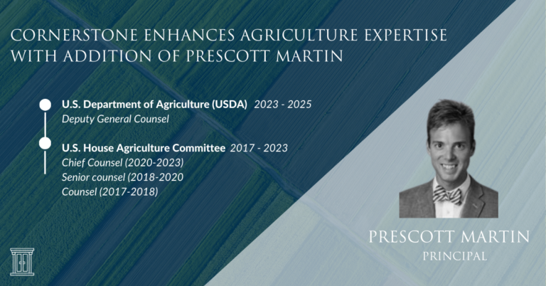 Cornerstone Enhances Agriculture Expertise with Addition of Prescott ...