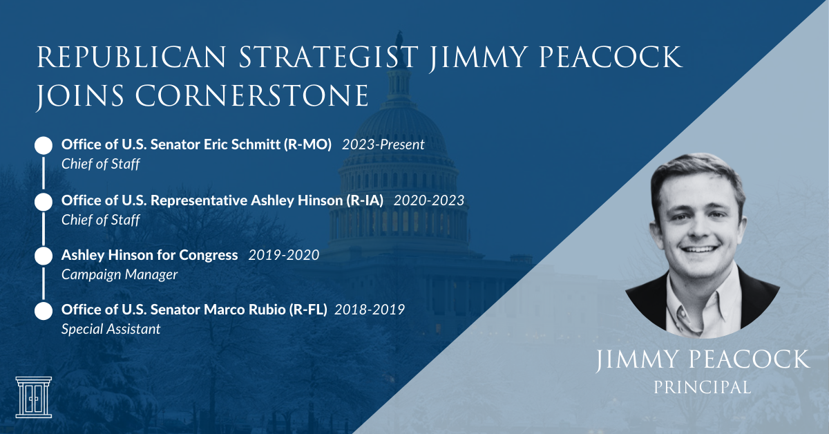 Cornerstone Welcomes Republican Strategist and Former Senate & House ...
